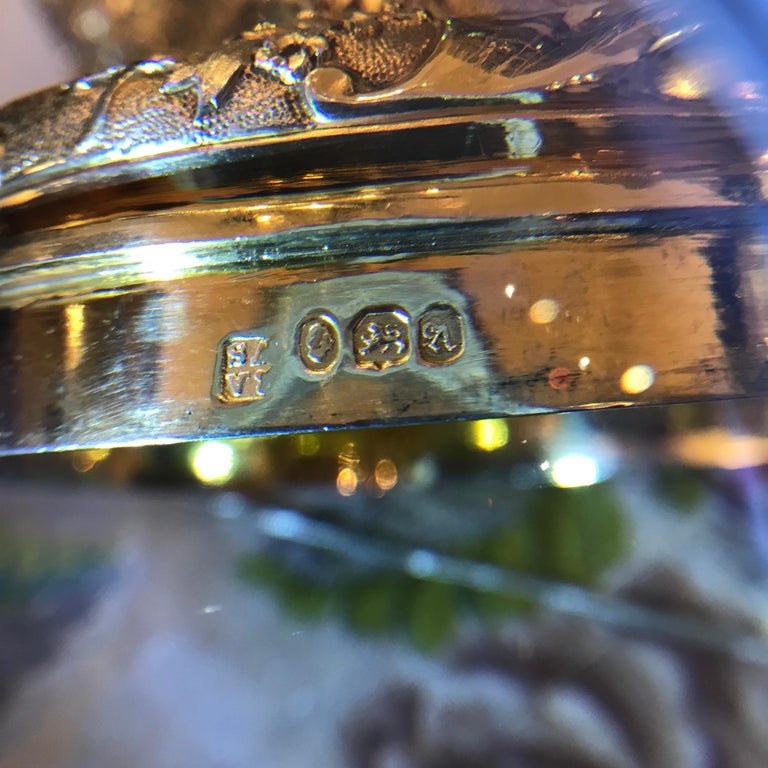 George IV Sterling Silver Gilt Sugar Set London 1836 by Edward Farrel ...