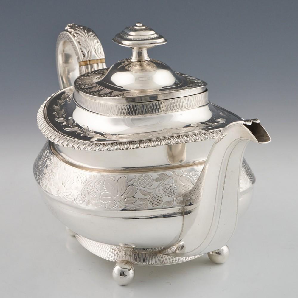 George IV Sterling SIlver Teapot Newcastle, 1822 For Sale at 1stDibs