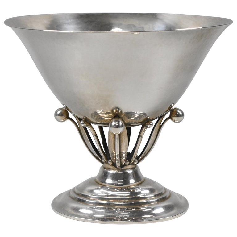 George Jensen Oval Base Compote, Berry Stems and Leaves Designed by ...