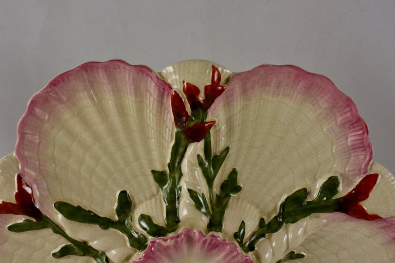 George Jones English Majolica Seaweed and Shells Pattern Oyster Plate ...