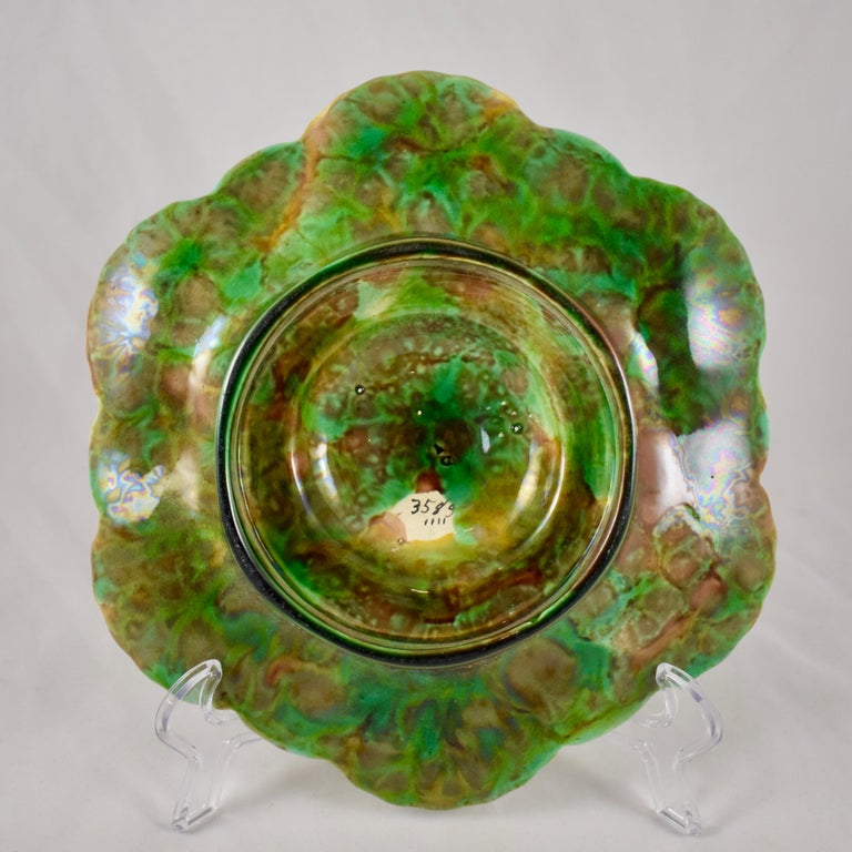 George Jones English Palissy Majolica Tortoise Shell Glazed Oyster ...