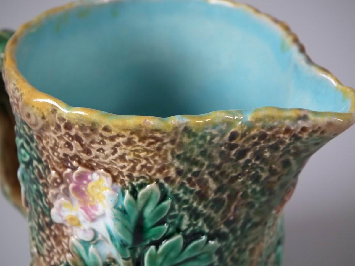 George Jones Majolica Blossom Pitcher/Creamer For Sale at 1stDibs ...