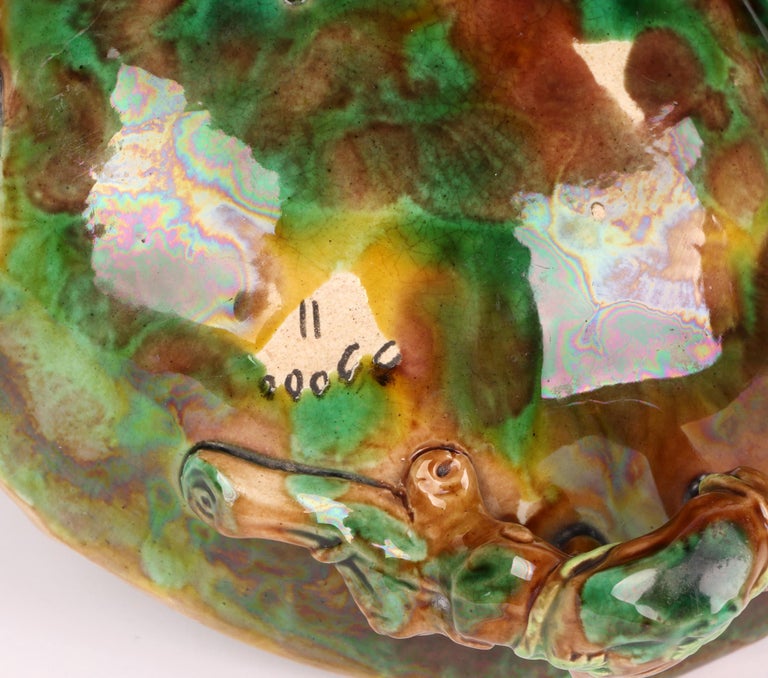 George Jones Majolica Pottery Strawberries and Cream Serving Dish, 1873 ...