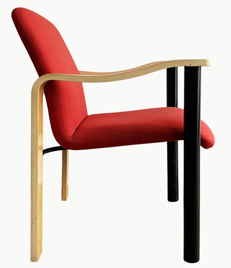 Memphis Milano George Kasparian Wool Chair at 1stDibs