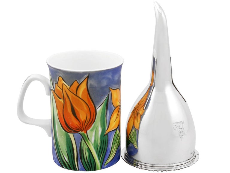 George Knight Antique Sterling Silver Wine Funnel at 1stDibs