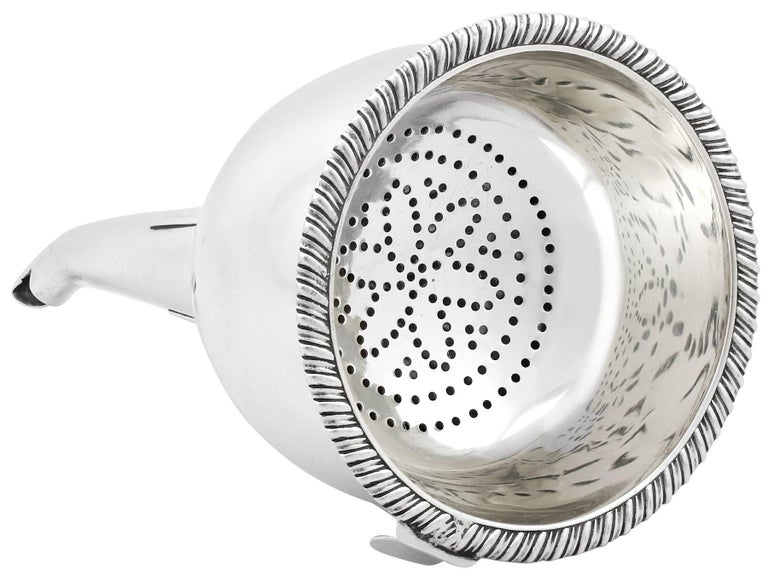 George Knight Antique Sterling Silver Wine Funnel at 1stDibs