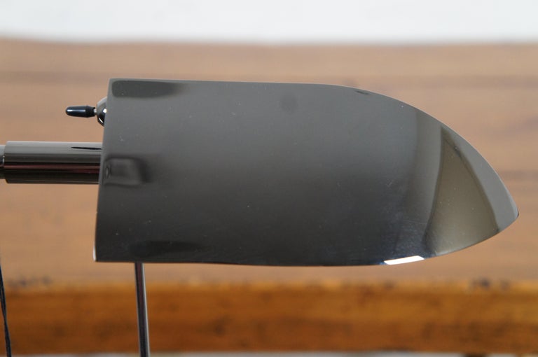 George Kovacs Modern Dark Chrome Library Reading Pharmacy Light Floor ...