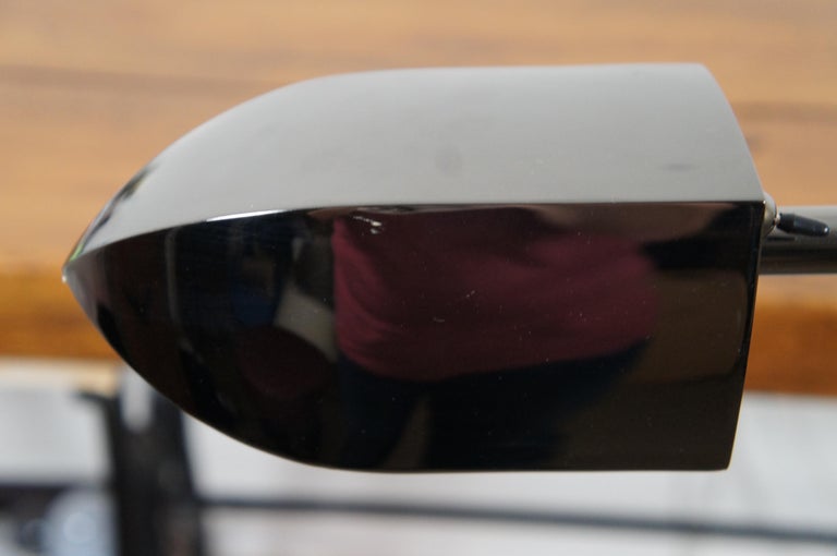 George Kovacs Modern Dark Chrome Library Reading Pharmacy Light Floor ...