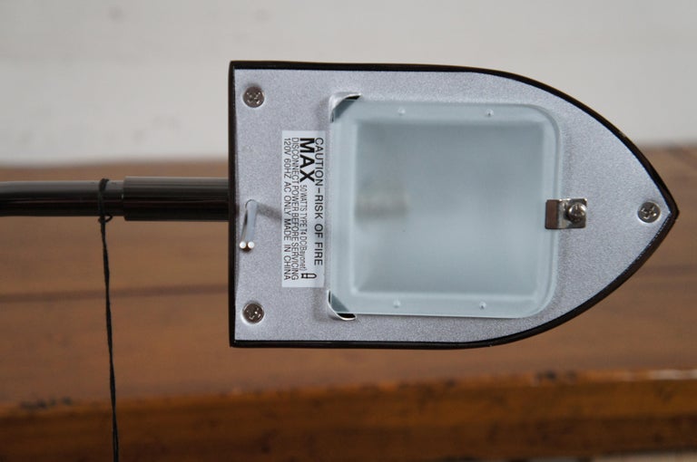 George Kovacs Modern Dark Chrome Library Reading Pharmacy Light Floor ...