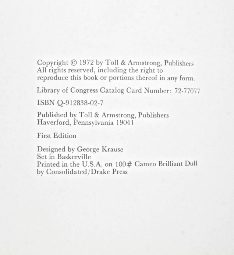 George Krause-1 First Edition For Sale at 1stDibs