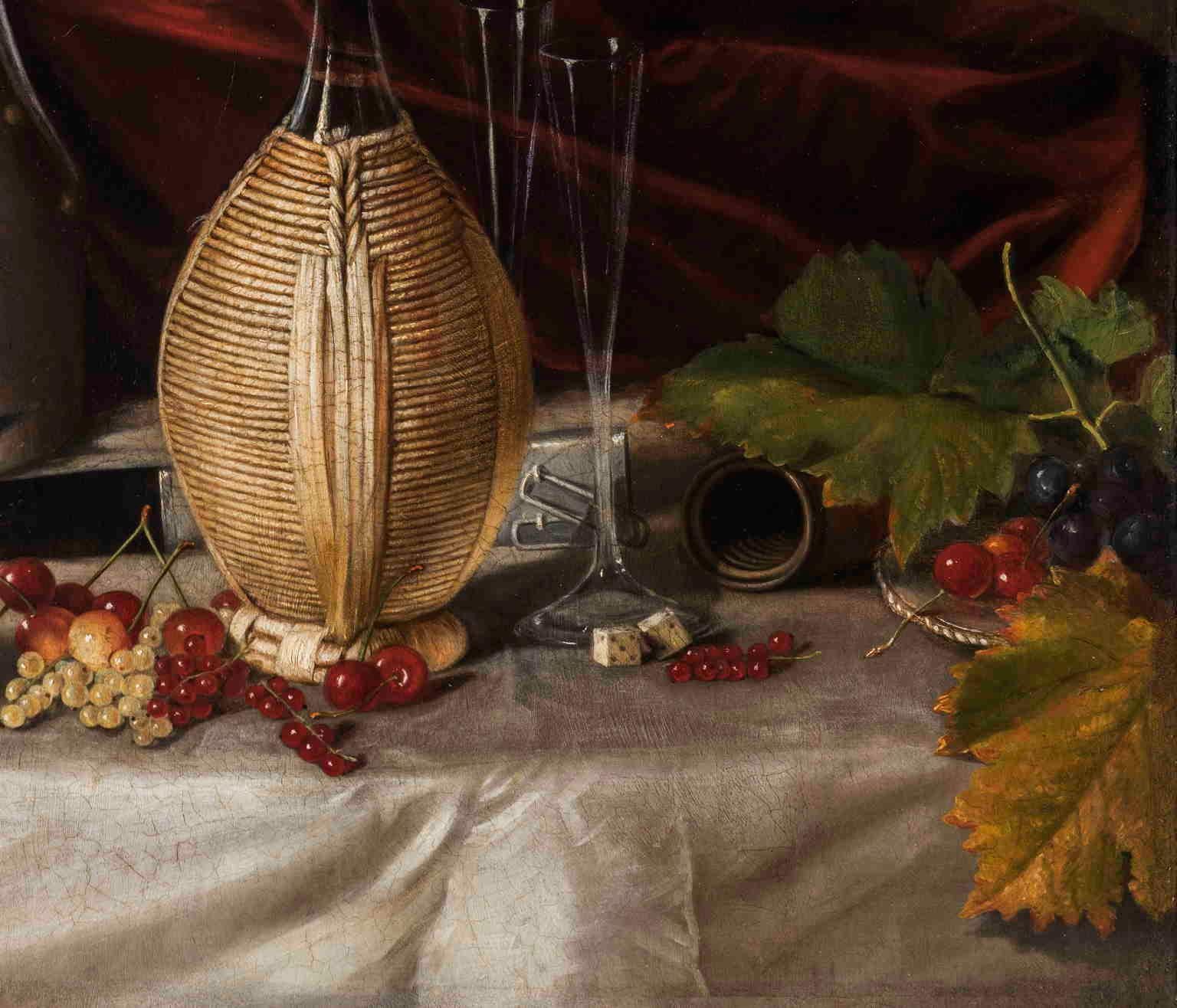 George Lance - Signed George Lance Still-life Amor Painting 19 century ...