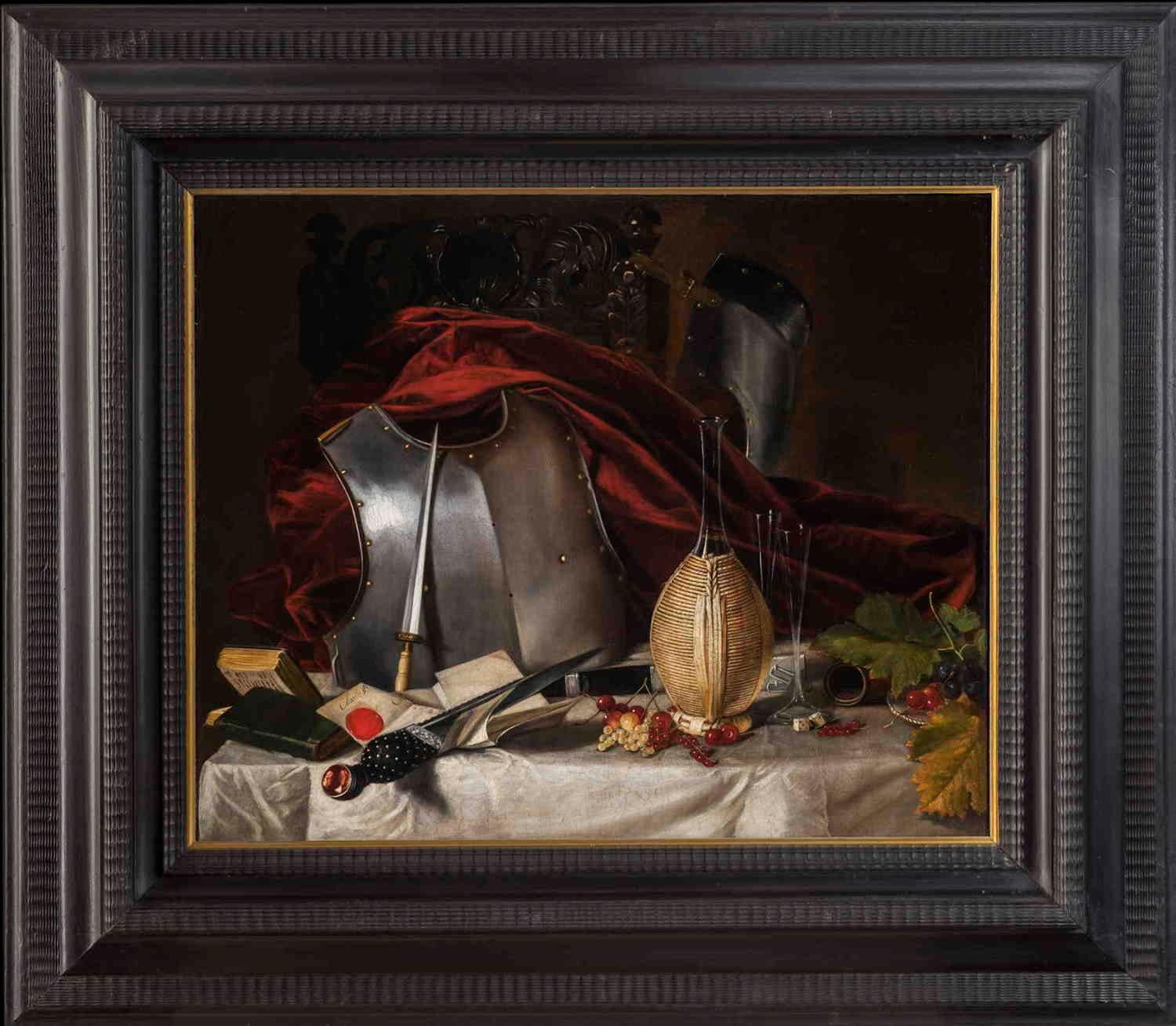 George Lance - Signed George Lance Still-life Amor Painting 19 century ...
