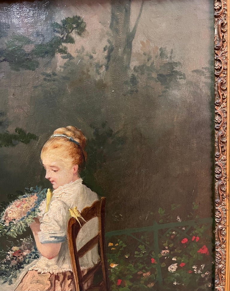 George Lance Period Signed Picture Portrait For Sale at 1stDibs