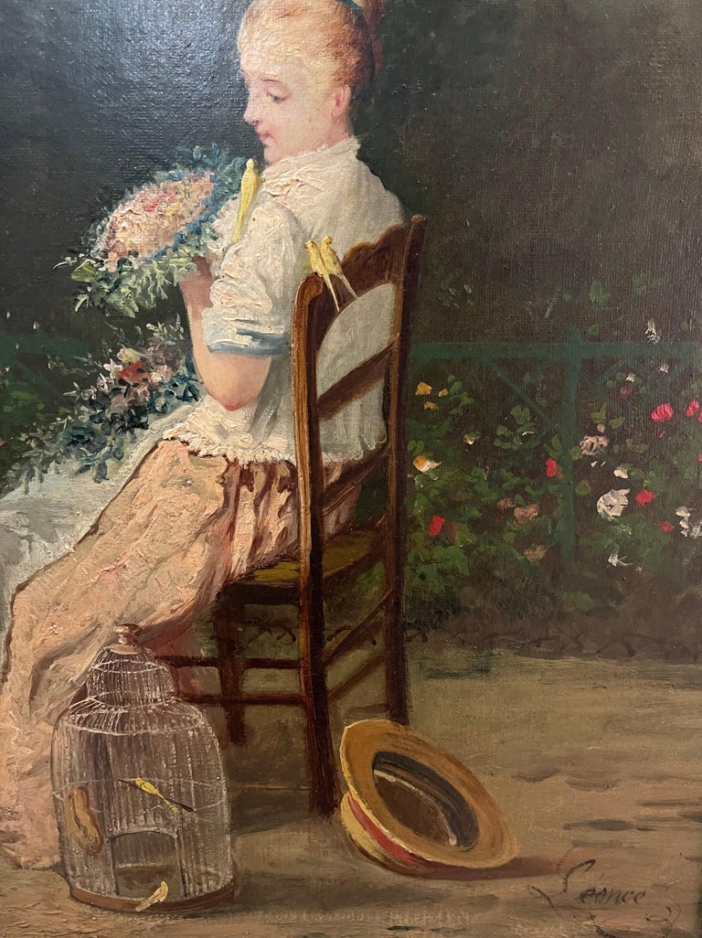 George Lance Period Signed Picture Portrait For Sale at 1stDibs