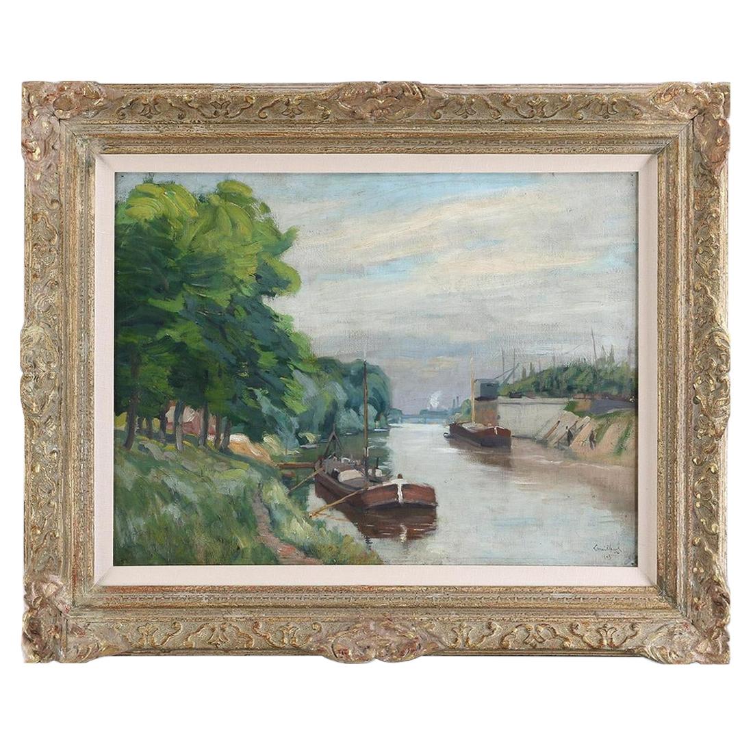 Looting of a Gallo-Roman Villa, Painting Signed Georges Rochegrosse at ...