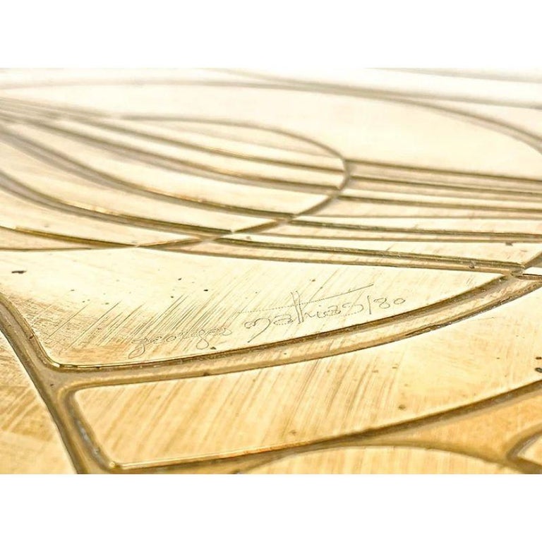 George Mathias Brass Coffee Table, 1970 For Sale at 1stDibs