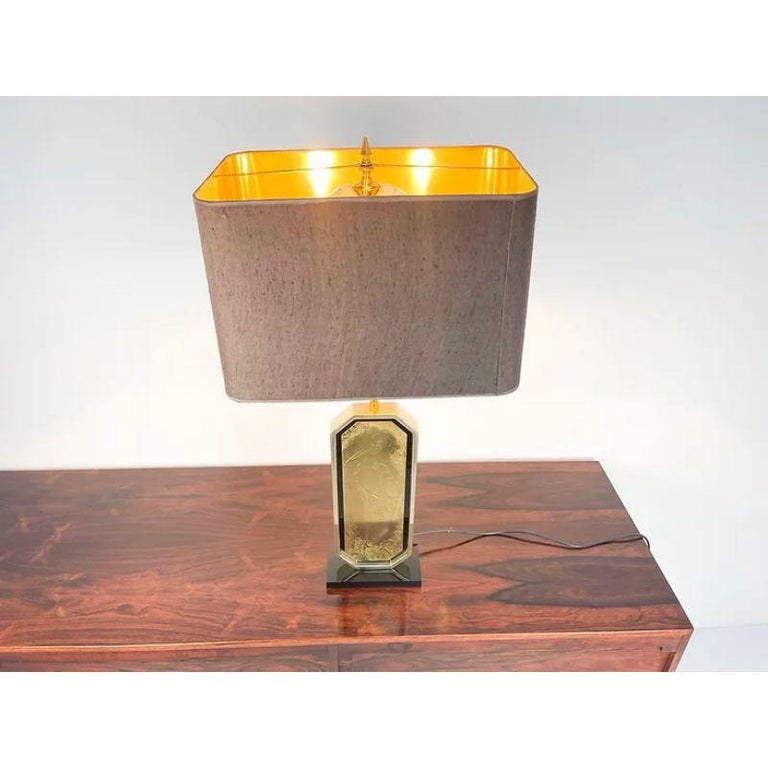 George Mathias Brass Table Lamp, 1970 For Sale at 1stDibs