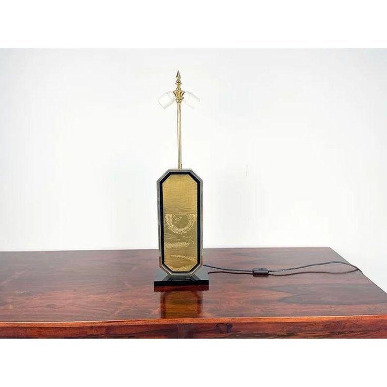 George Mathias Brass Table Lamp For Sale at 1stDibs
