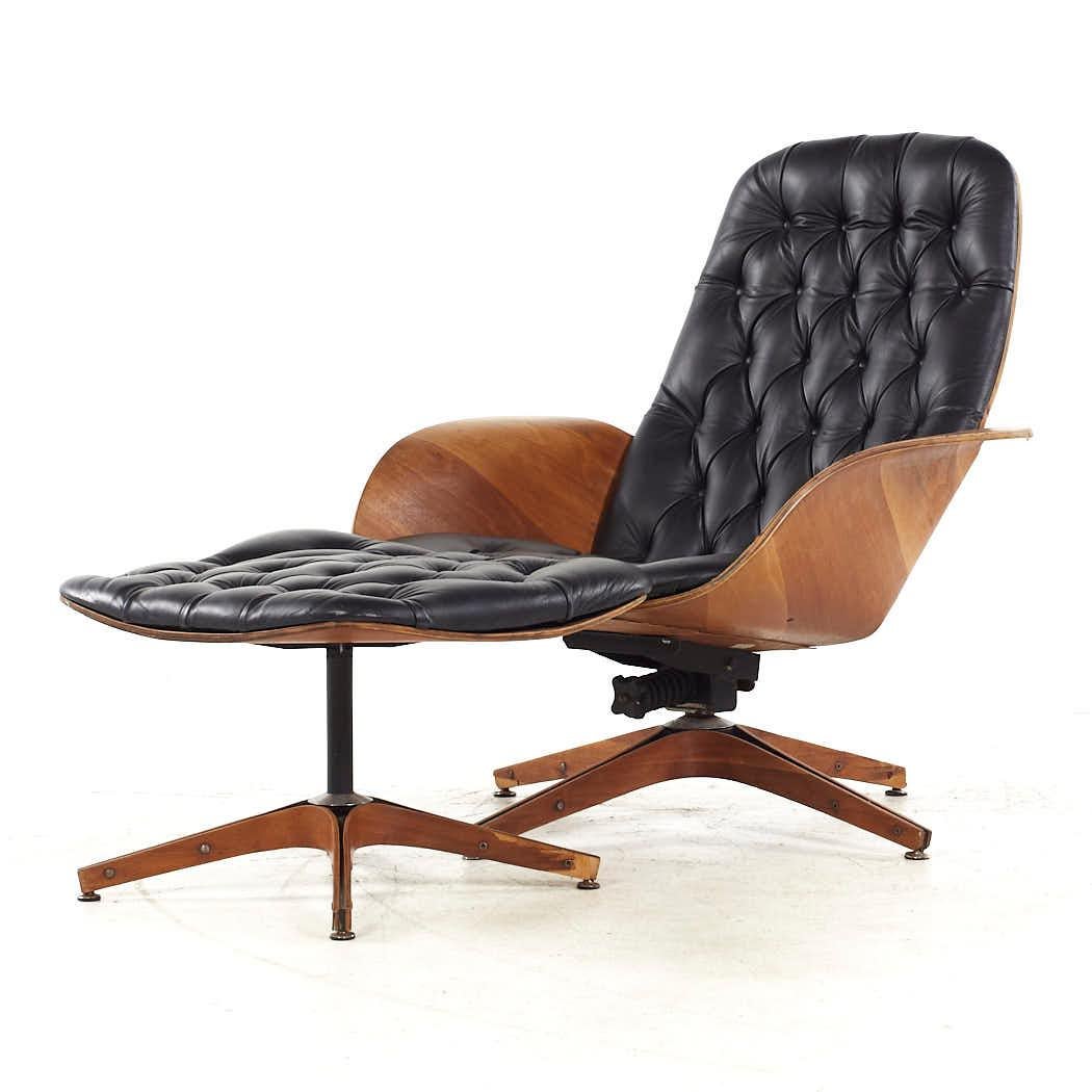 George Mulhauser for Plycraft Mid Century Mr Chair and Ottoman For Sale ...