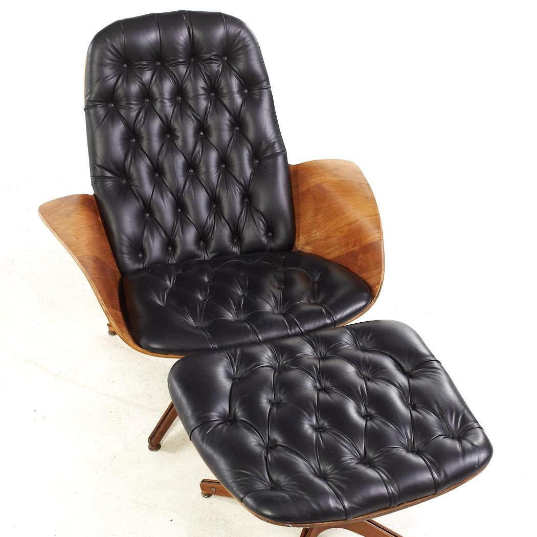 George Mulhauser for Plycraft Mid Century Mr Chair and Ottoman For Sale ...