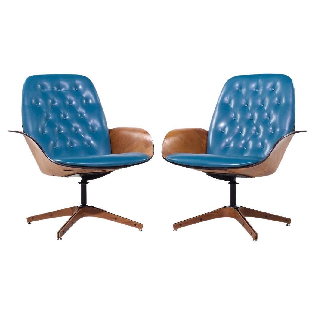 Rare 'Mr. Chair' Lounge and Ottoman by George Mulhauser for Plycraft ...