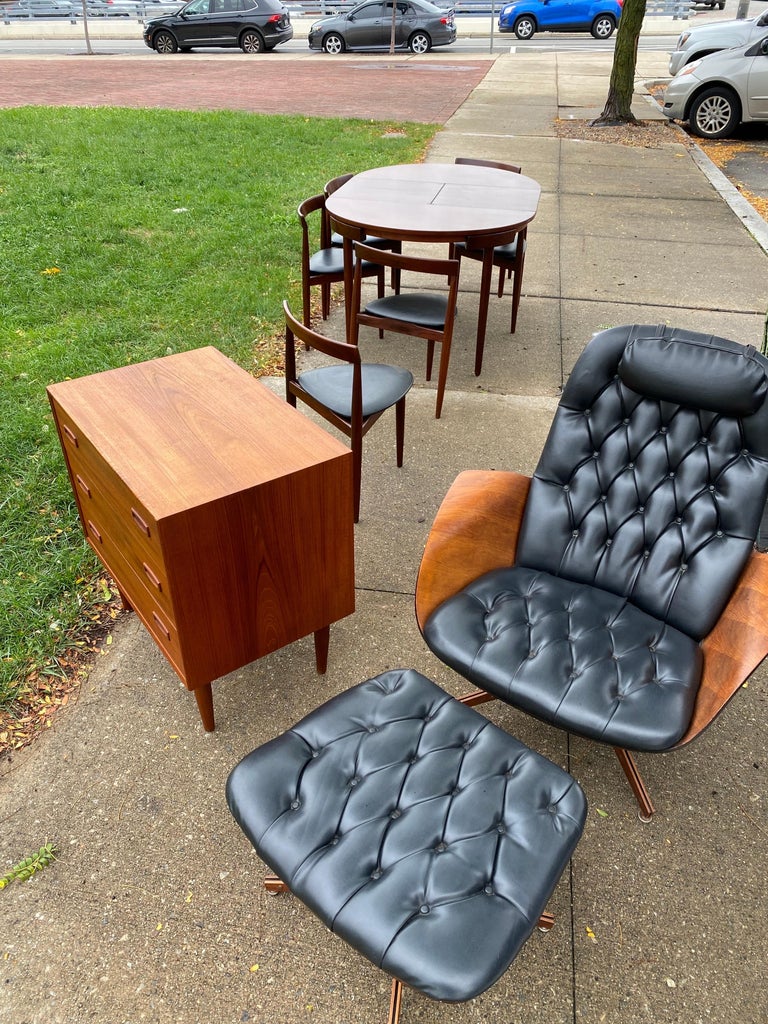 George Mulhauser “Mr” Chair and Ottoman For Sale at 1stDibs