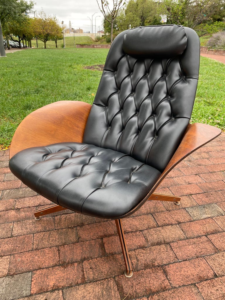 George Mulhauser “Mr” Chair and Ottoman For Sale at 1stDibs