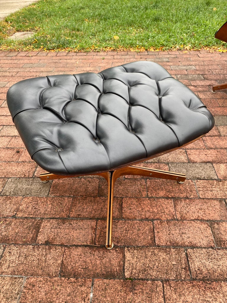 George Mulhauser “Mr” Chair and Ottoman For Sale at 1stDibs
