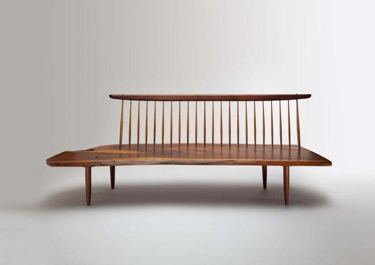 George Nakashima Conoid Bench, 1965 at 1stDibs