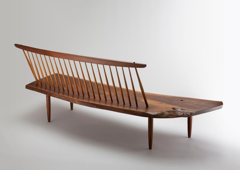 George Nakashima Conoid Bench, 1965 at 1stDibs