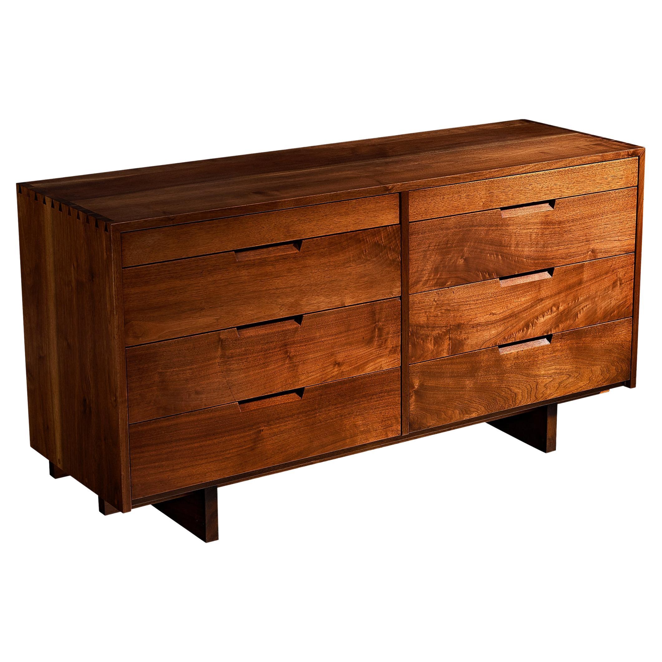 George Nakashima Credenza in American Walnut and Pandanus Cloth For ...