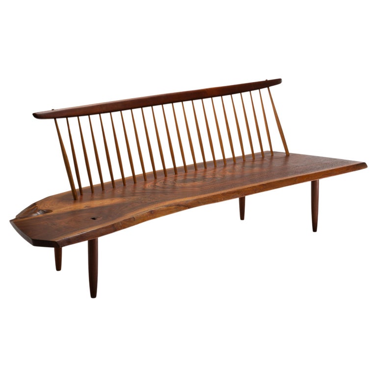 George Nakashima Conoid Bench, 1965 at 1stDibs
