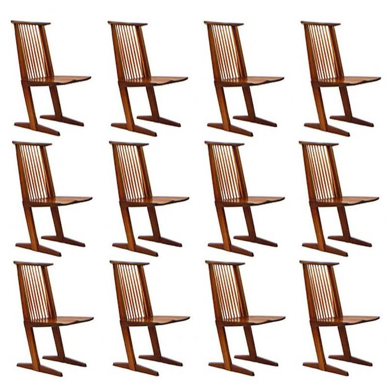 George Nakashima Conoid Chairs at 1stDibs