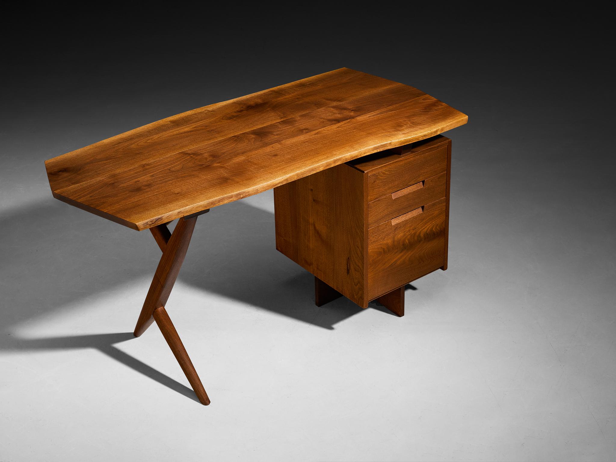 George Nakashima 'Conoid' Writing Desk in American Black Walnut For ...