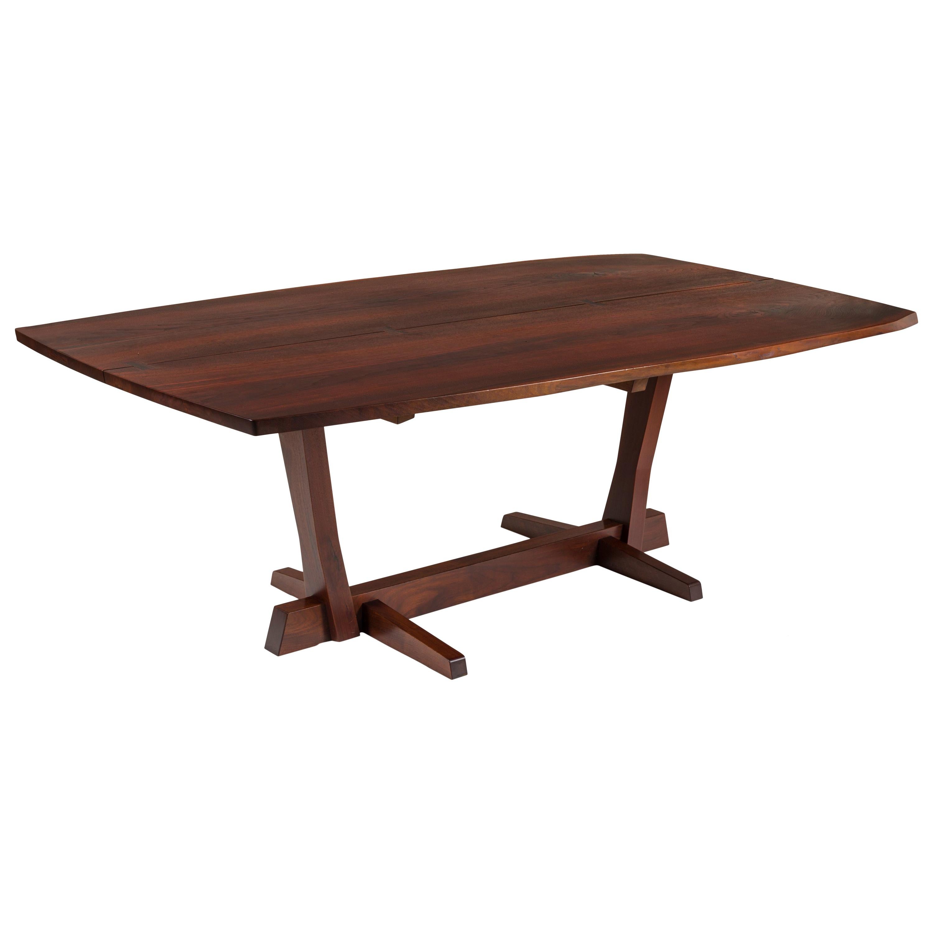 George Nakashima Fine Walnut and Rosewood Conoid Dining Room Table, USA ...