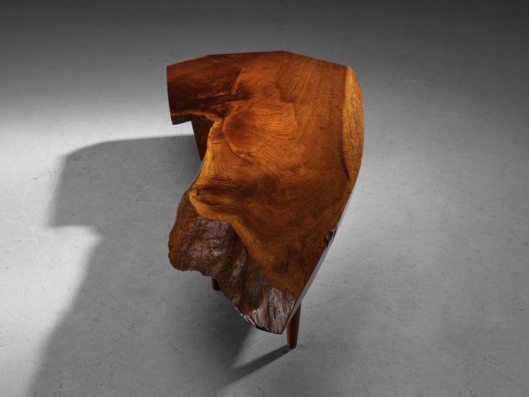 George Nakashima Free Edge 'Slab' Coffee Table in Walnut For Sale at ...