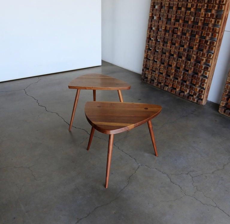 George Nakashima Handcrafted "Wohl" Occasional Tables, 1954 at 1stDibs