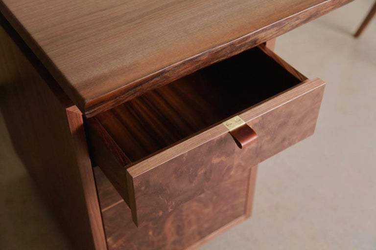 George Nakashima Inspired Walnut Desk by Boyd and Allister For Sale at ...