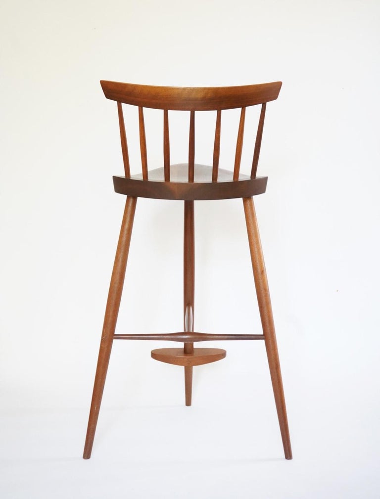 George Nakashima "Mira" Stool Custom Height For Sale at 1stDibs