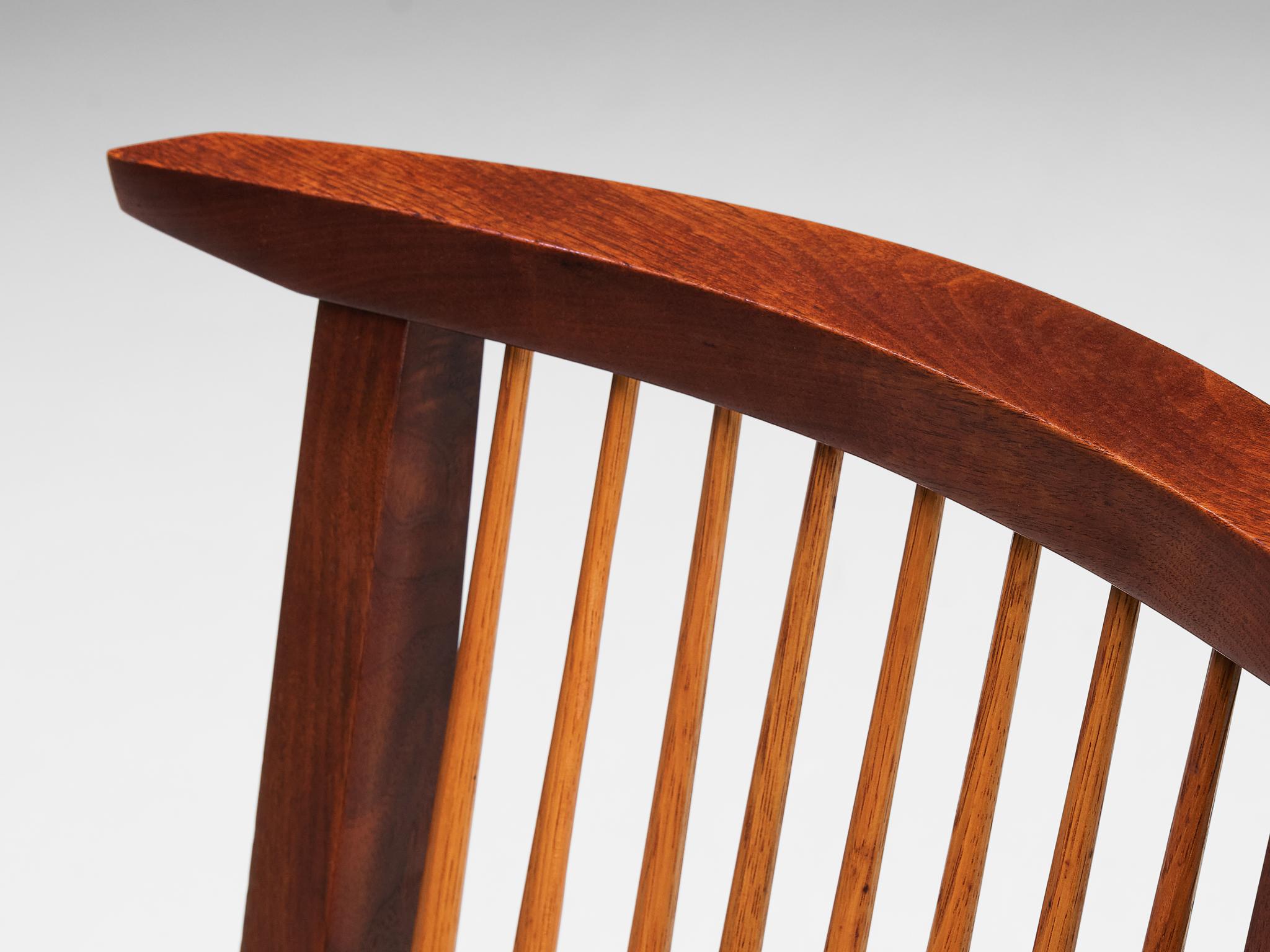 George Nakashima Set of Four 'Conoid' Chairs in Walnut For Sale at 1stDibs