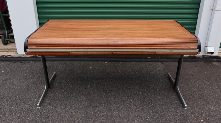 George Nelson for Herman Miller Action Office I Tambour Roll Top Office ...