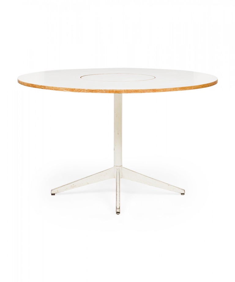 George Nelson for Herman Miller Circular White Laminate Lazy Susan ...