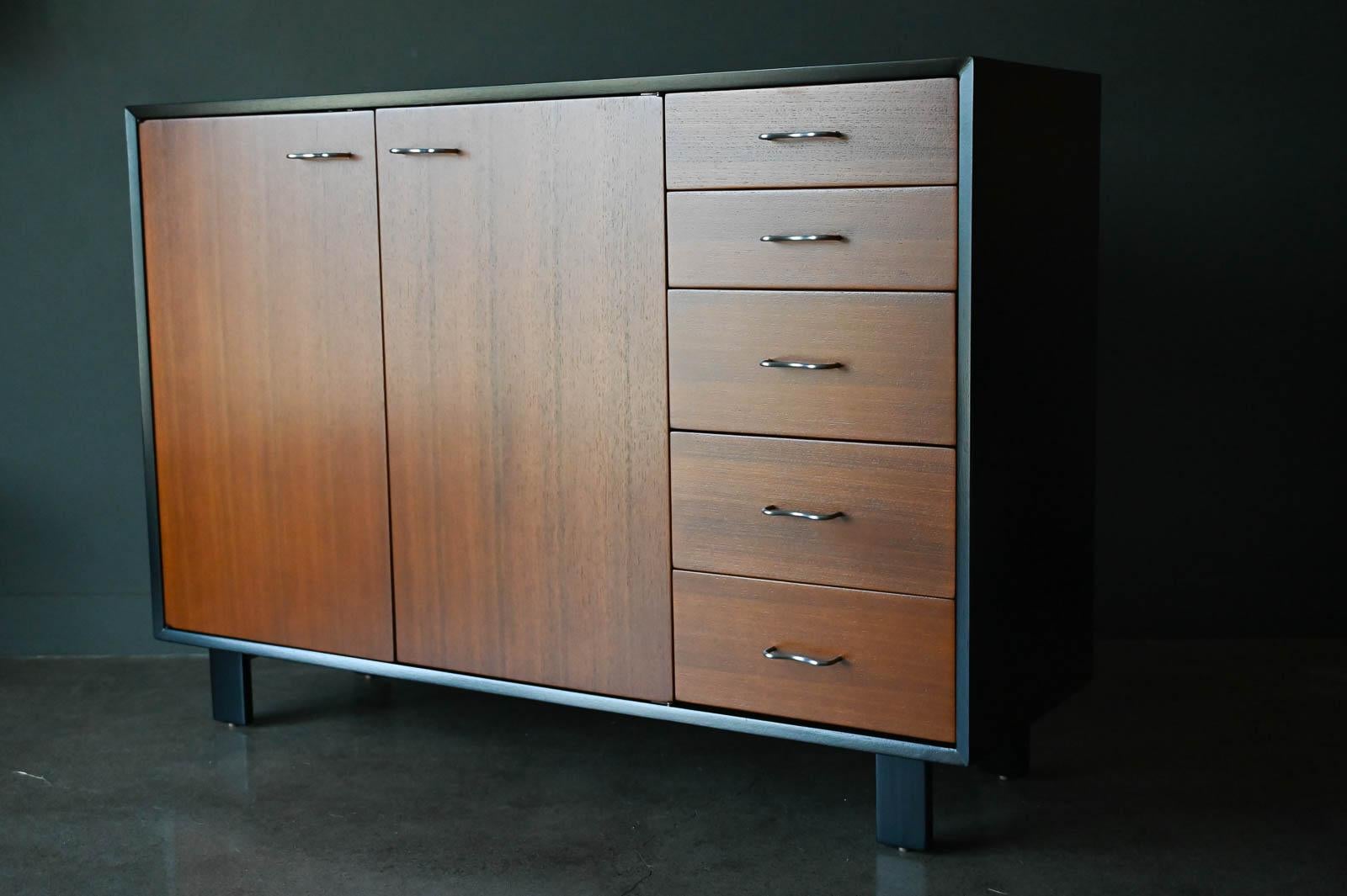 George Nelson for Herman Miller Large Two Tone Cabinet, ca. 1950 For ...