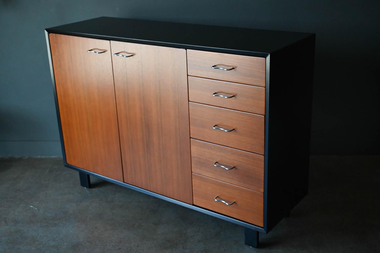 George Nelson for Herman Miller Large Two Tone Cabinet, ca. 1950 For ...