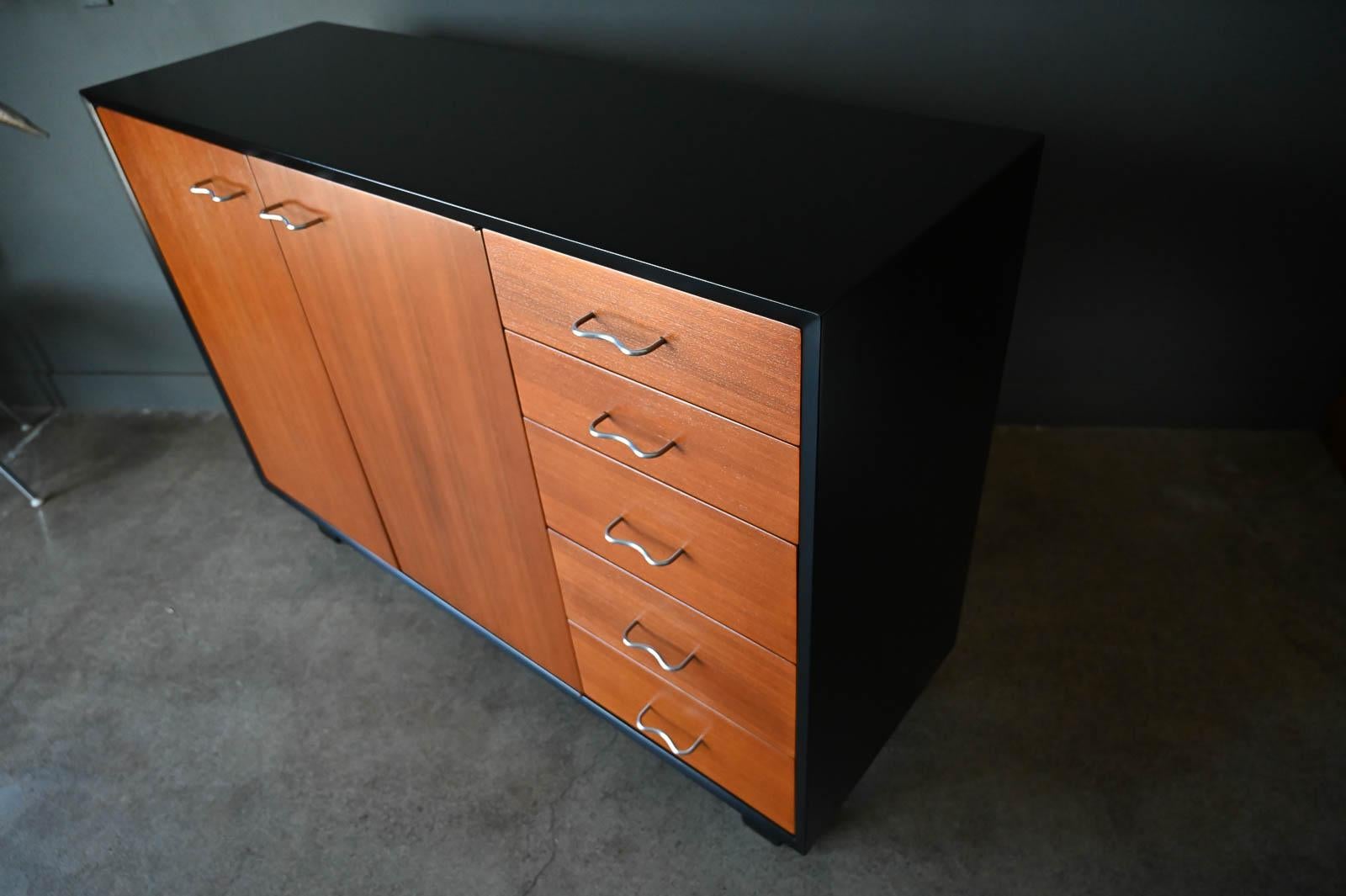 George Nelson for Herman Miller Large Two Tone Cabinet, ca. 1950 For ...