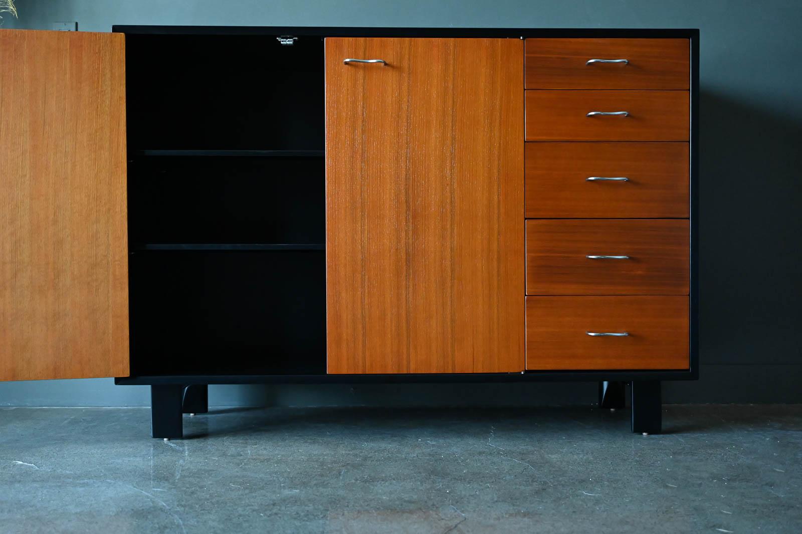 George Nelson for Herman Miller Large Two Tone Cabinet, ca. 1950 For ...