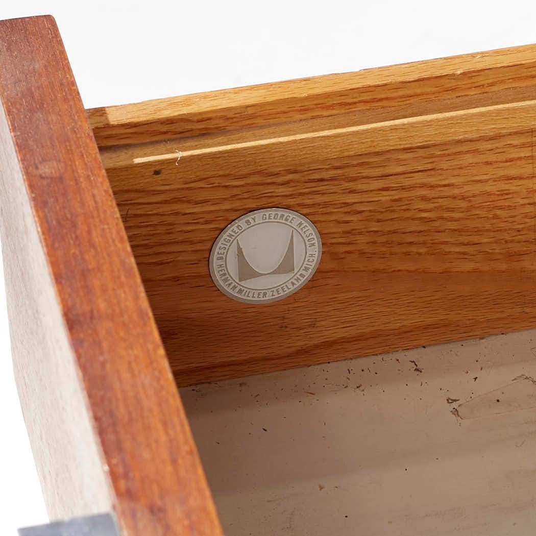 George Nelson for Herman Miller MCM Walnut and Formica Corner Executive ...