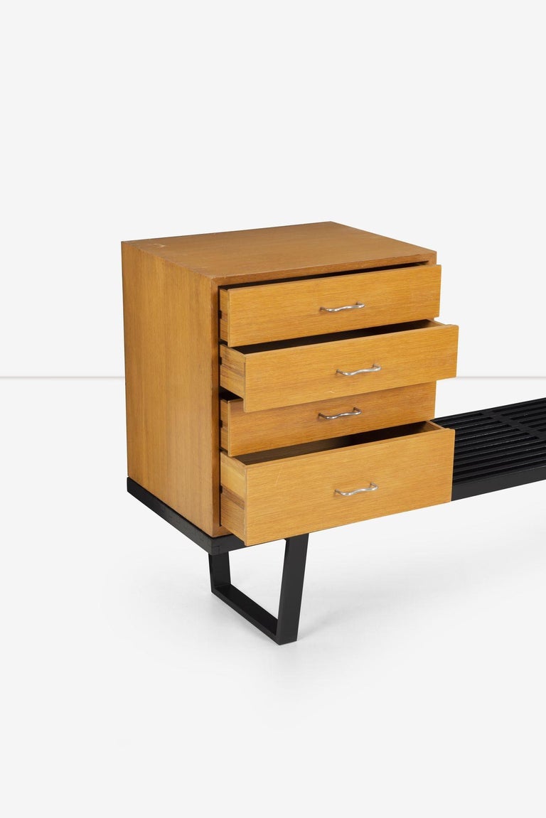 George Nelson for Herman Miller Platform Bench with Four Drawer Chest ...