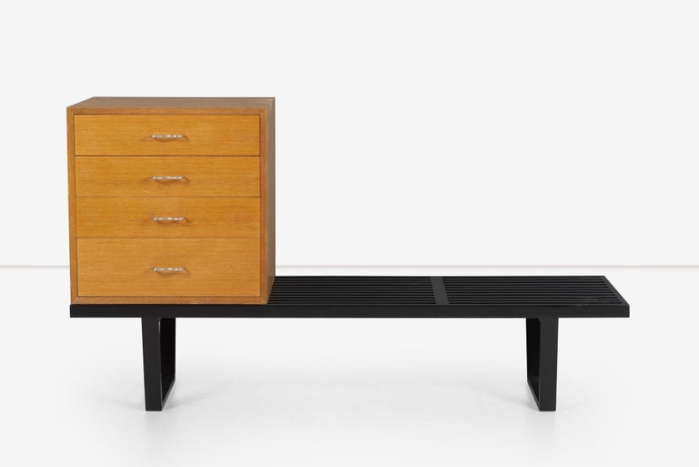 George Nelson for Herman Miller Platform Bench with Four Drawer Chest ...