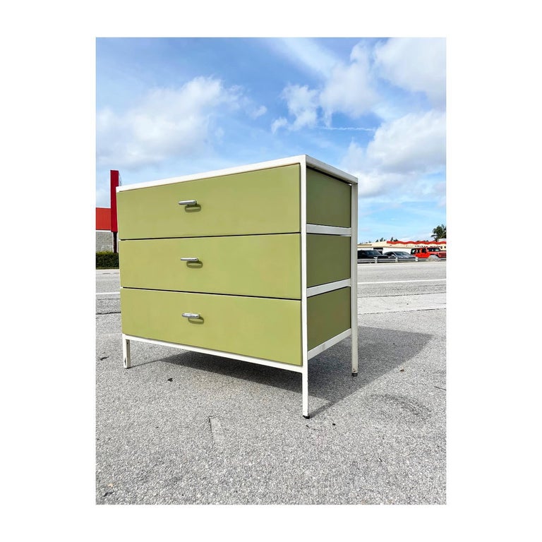 George Nelson for Herman Miller Steel Case Series Chest of Drawers Mid ...